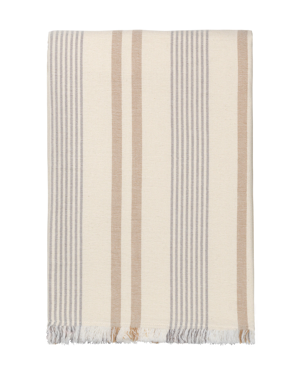Iris Throw - Beige/Grey – nomadstore